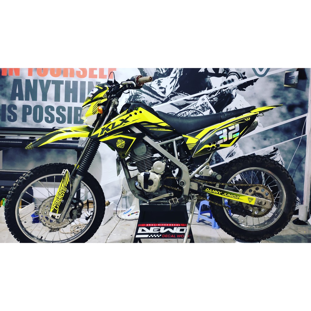 Jual decal klx OLD keren decal klx OLD simpel decal klx OLD gold decal ...