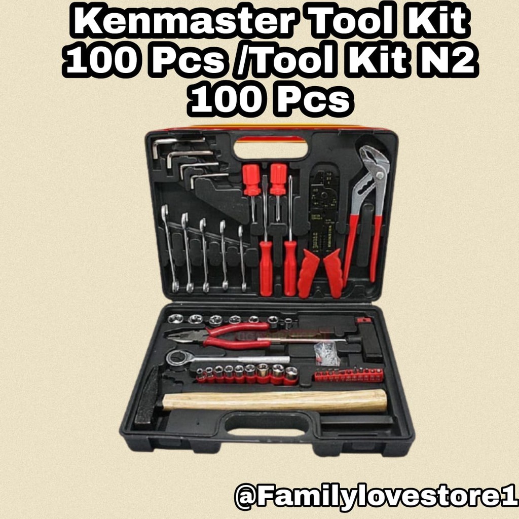 Jual Tool Kit 100 Pcs /Tool Kit N2 100 Pcs | Shopee Indonesia