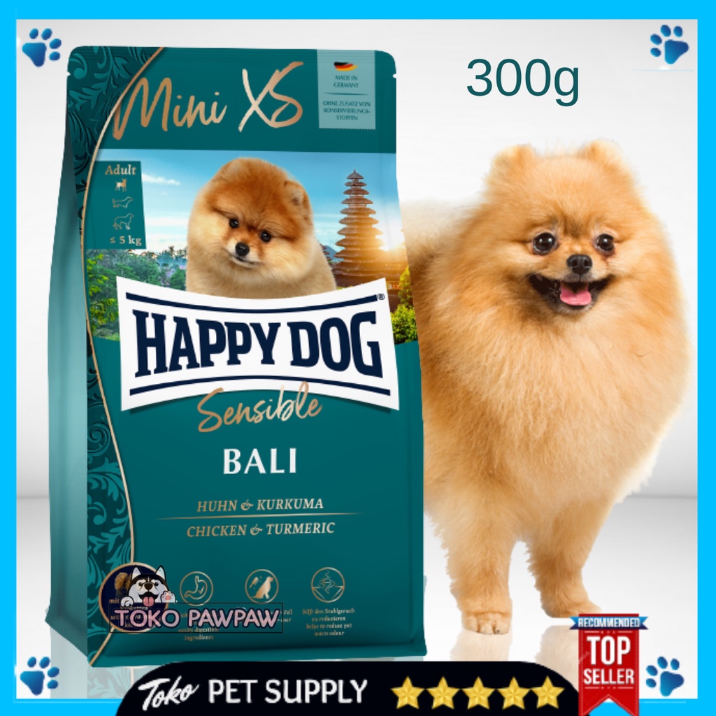 Jual DOGFOOD DOG FOOD HAPPY DOG SENSIBLE BALI MINI XS 300GR KERING ...