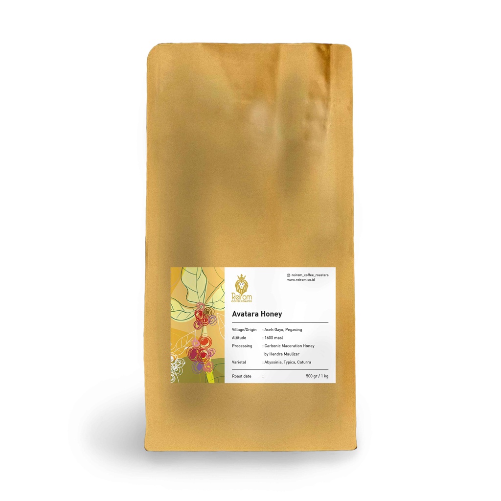 Jual Biji Kopi | Reirom Coffee Roaster - Avatara Honey (200gr, 500gr ...
