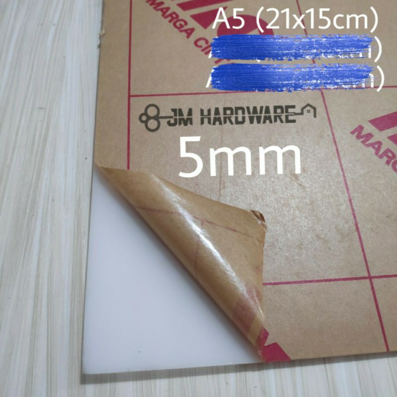 Jual Acrylic putih susu 5mm A5 mika akrilik lembaran | Shopee Indonesia