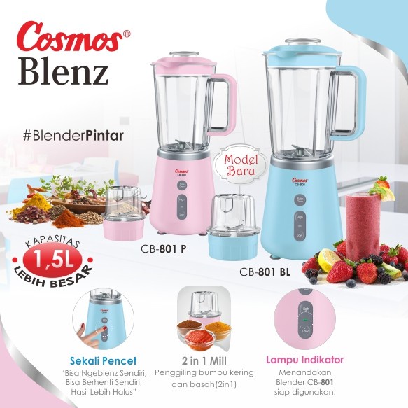 Jual Cosmos Blender Canggih teknologi Pintar CB 802pcf / CB 801 | Shopee Indonesia