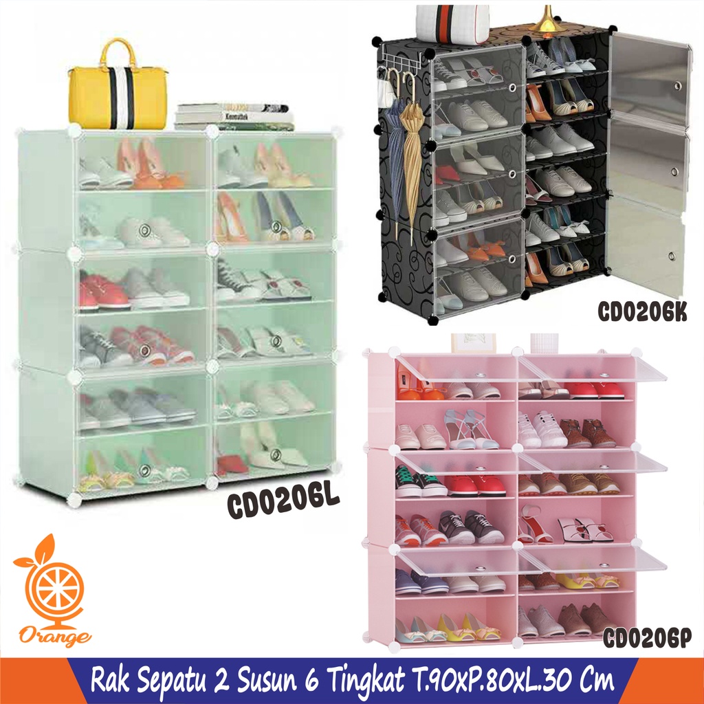 Jual Rak Sepatu Multifungsi Rak Sepatu Portable Plastik Serbaguna 2 ...