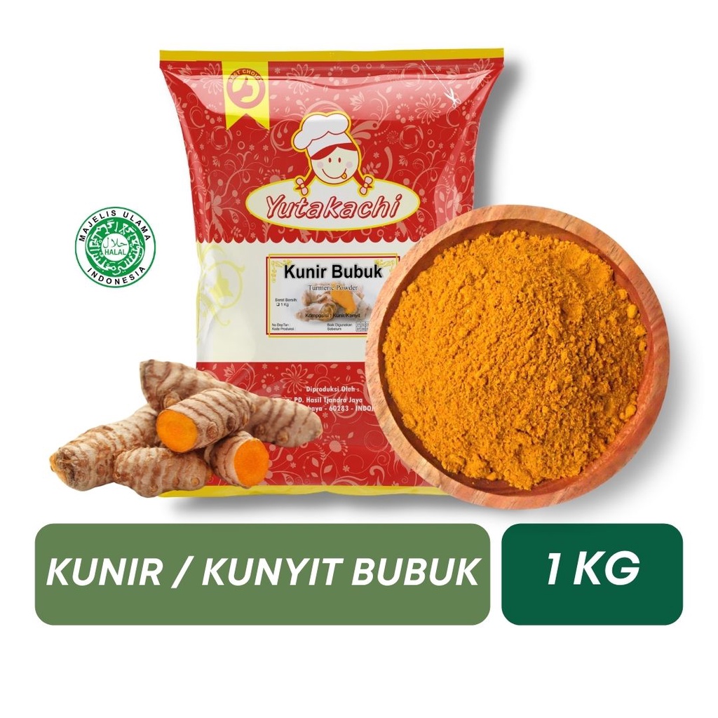 Jual MURNI Kunyit Bubuk Super 1kg Yutakachi/ Kunir Bubuk/Turmeric ...