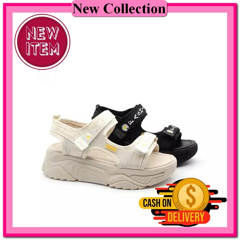 Jual Sandal Wedges Wanita Pesta Kondangan Kekinian Sendal Wejes Cewek ...