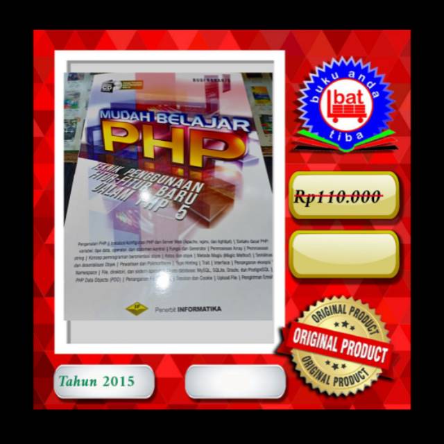 Jual BUKU ORIGINAL - MUDAH BELAJAR PHP TEKNIK PENGGUNAAN FITUR FITUR ...