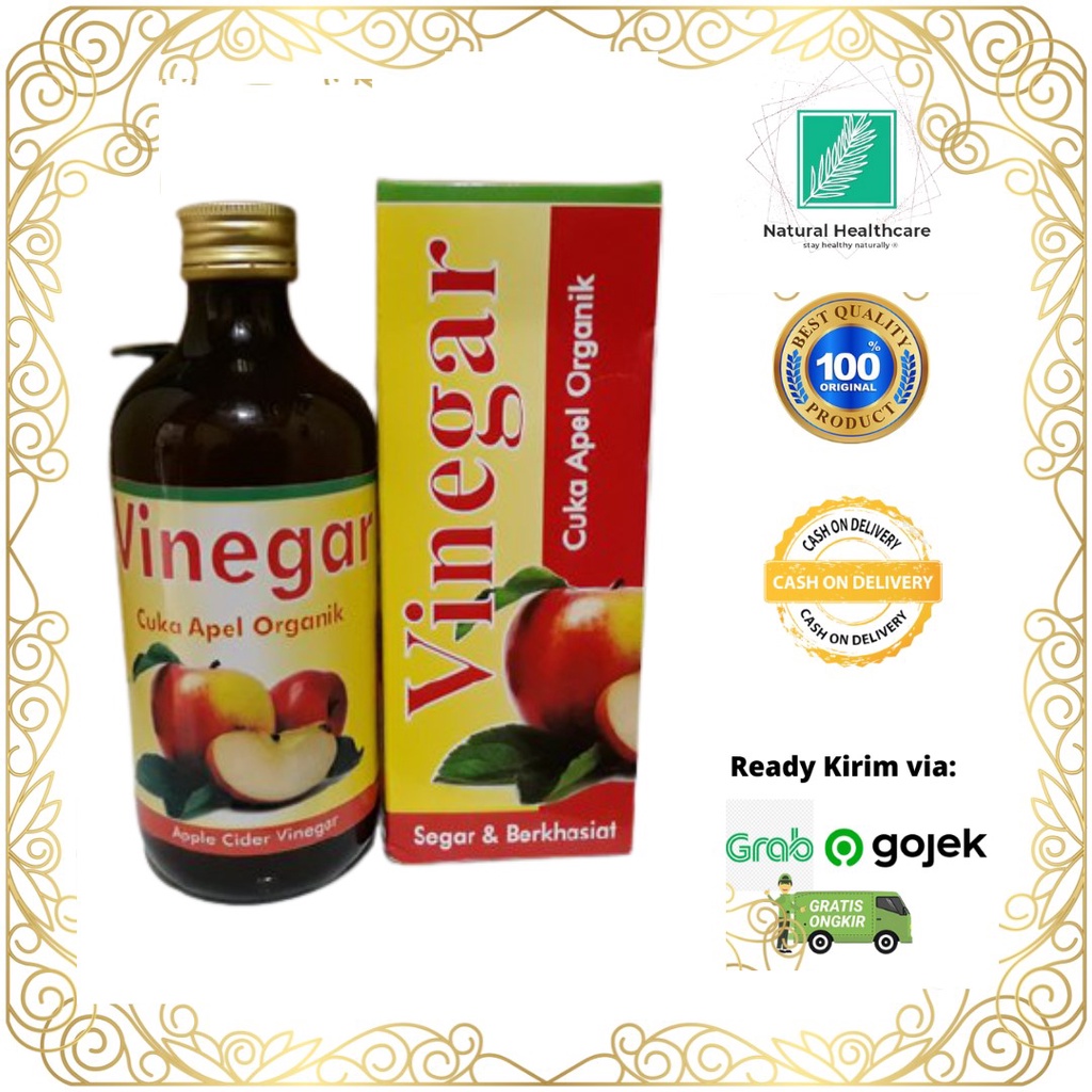 Jual Cuka Apel VInegar Original Isi 330 ml | Shopee Indonesia