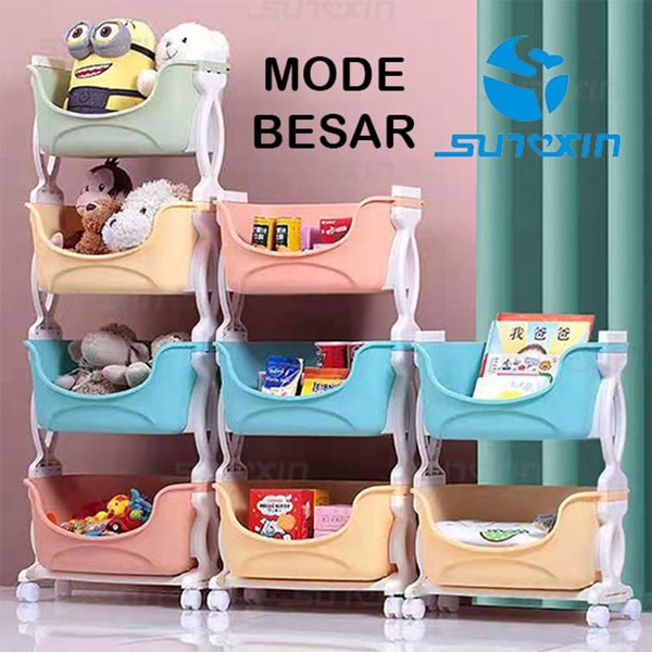 Jual SX (SBY) - Rak Anak Murah Tempat Penyimpanan Mainan /Rak Roda ...