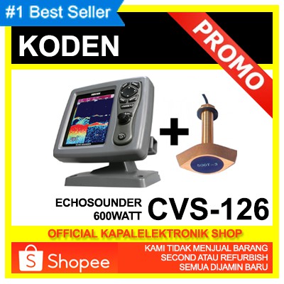 Jual ORIGINAL KODEN CVS 126 ECHOSOUNDER CVS126 600WATT | Shopee Indonesia