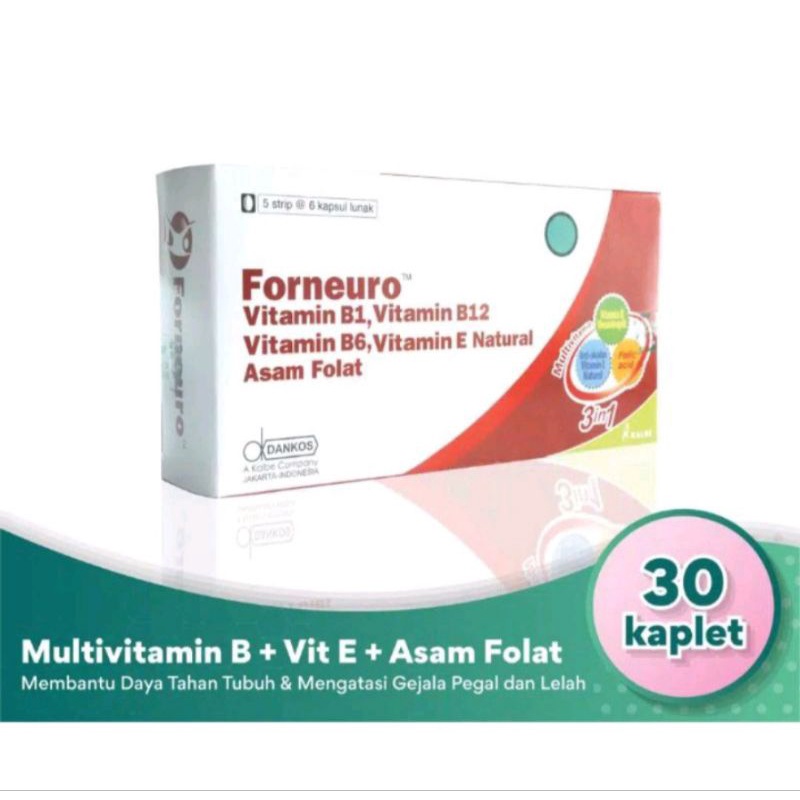 Jual Forneuro harga per BOX isi 30 tablet multivitamin | Shopee Indonesia