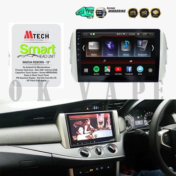 Jual Mtech Head Unit Android Toyota Kijang Innova Reborn Head Unit ...