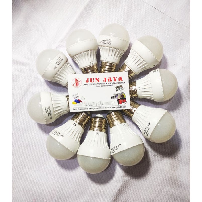 Jual LAMPU LED 5WATT KAIZEN BULB CAHAYA PUTIH | Shopee Indonesia