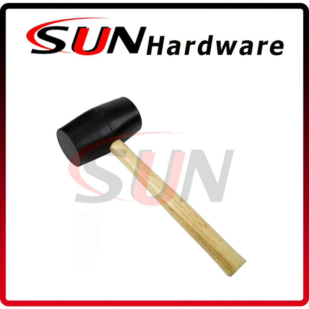 Jual Palu Karet Keramik 250 Gram Gagang Kayu Kecil Rubber Hammer ...