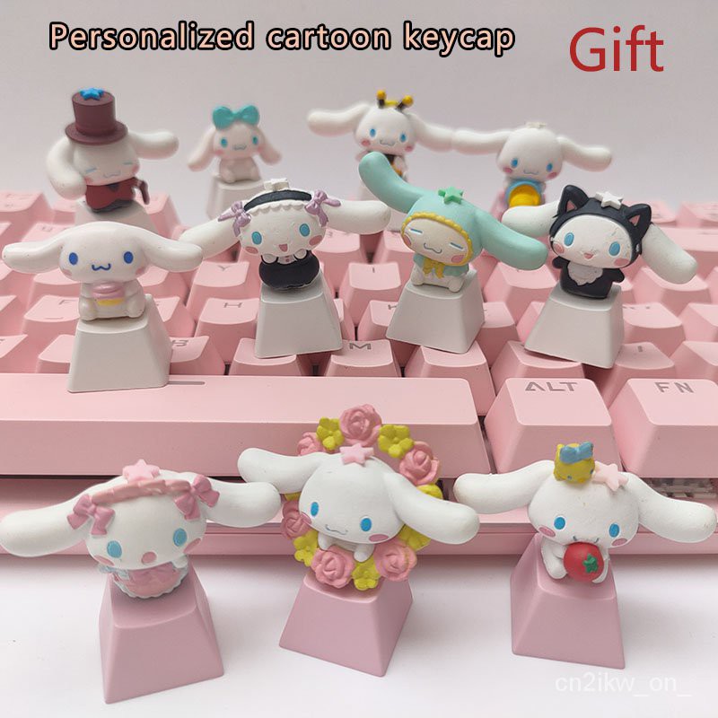 Jual Custom Cute Kawaii Cinnamorol Series Anime Keycaps Mechanical ...