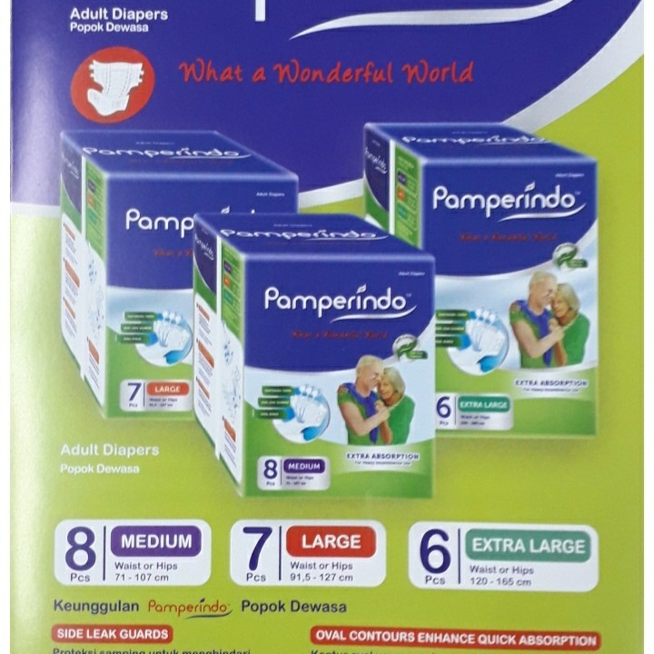 Jual TERHEMAT!! Pamperindo popok Dewasa, Diaperrsss for adult M8, Size ...