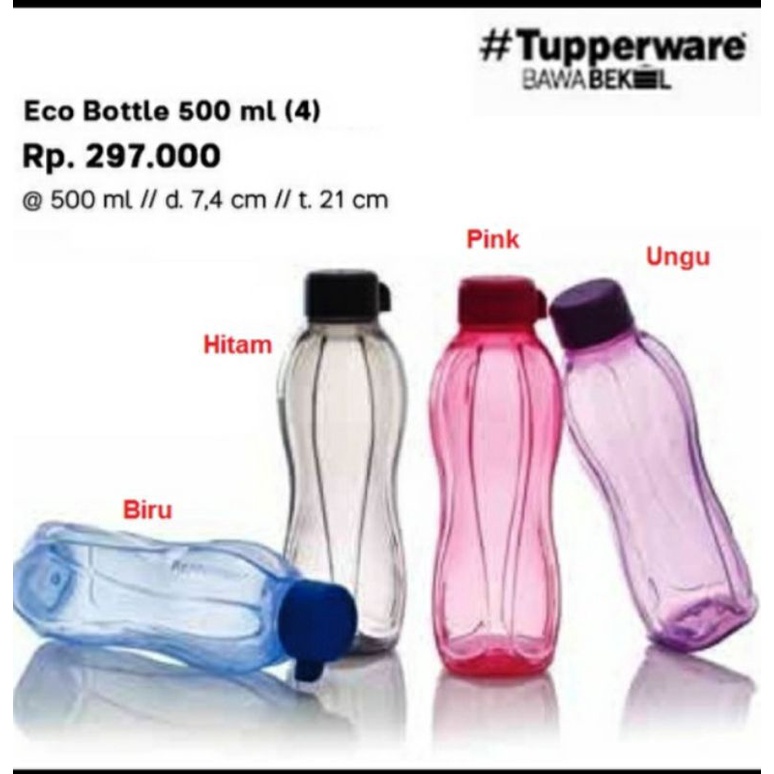 Jual Eco botol ulir 500ml (pink) | Shopee Indonesia
