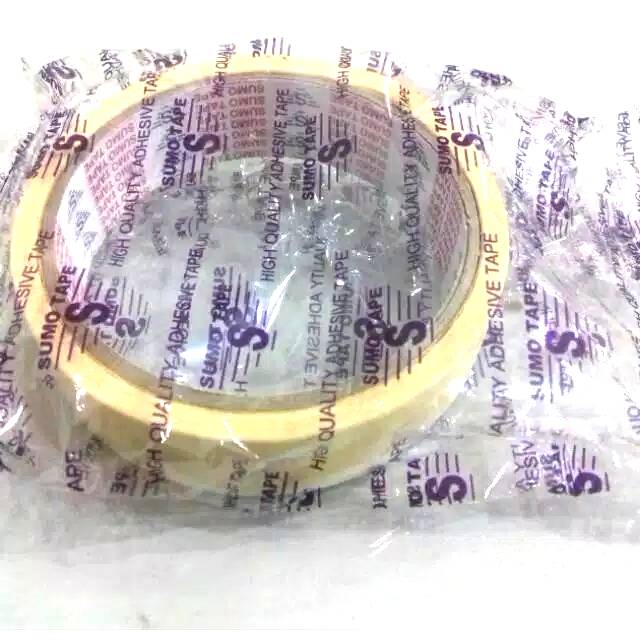 Jual LAKBAN KERTAS MASKING TAPE 1 INCHI SUMO | Shopee Indonesia