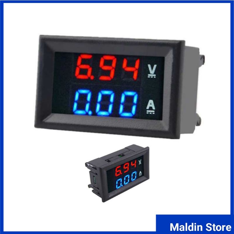 Jual Alat Pengukur Tegangan Dan Ampere Listrik Voltmeter Ammeter Indikator Digital LED Harga ...