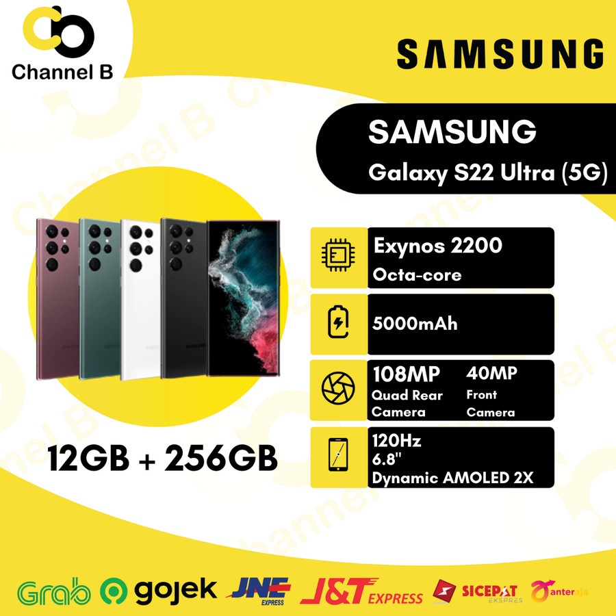 Jual Handphone Samsung Galaxy S22 Ultra 5G Ram 12GB/256GB - Garansi ...