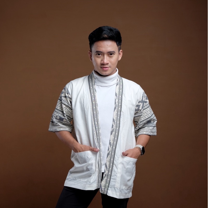 Jual KEISHAN.ID- KIMONO TENUN unisex outer jazz blazer cardigan vest ...