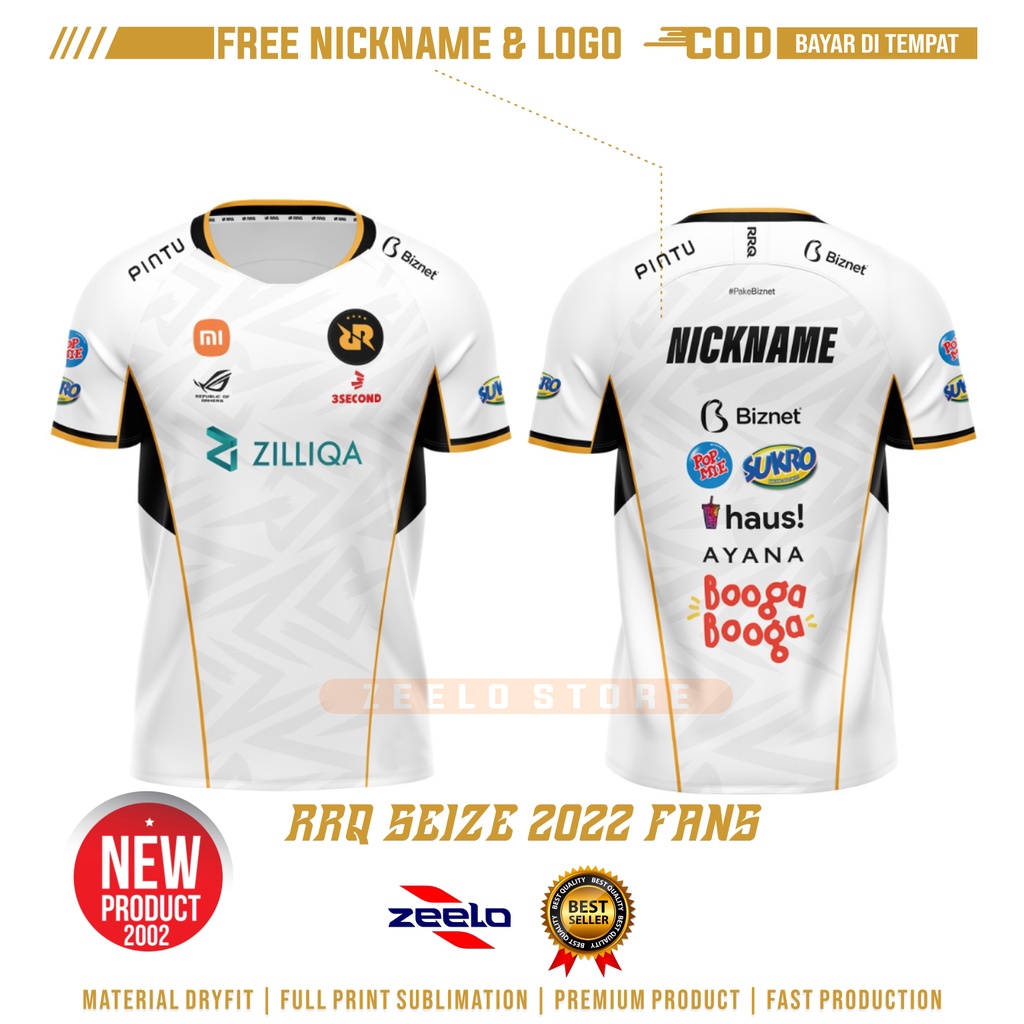 Jual Jersey RRQ Terbaru S10 Seize Fans | Shopee Indonesia