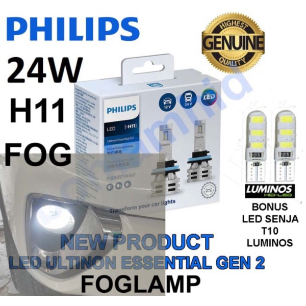 Jual LAMPU LED H11 H16 Foglamp PHILIPS ULTINON ESSENTIAL G2 Bohlam ...