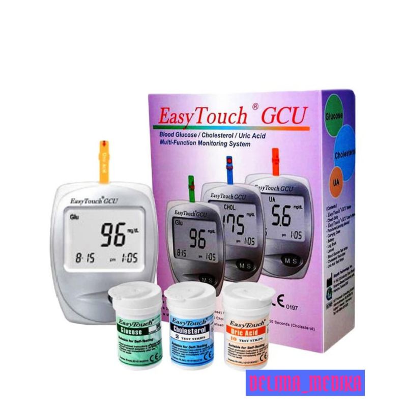 Jual Easytouch GCU 3in1 / Alat Cek Gula Darah Asam Urat Kolesterol ...