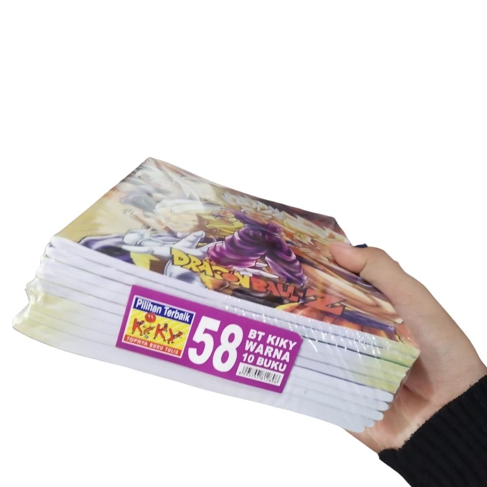 Jual [PACK] Buku tulis A5 KIKY 58 lembar isi 10 buku tulis bergaris ...