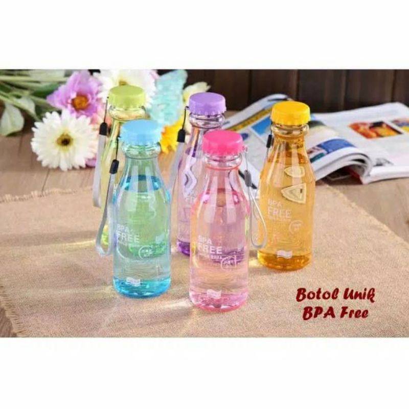 Jual Botol Minum Unik BPA Free Anti Tumpa 550ML | Shopee Indonesia