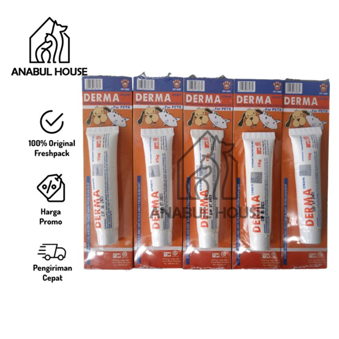 Jual Derma Cream - 15 gr - Obat / Salep Kulit Hewan Anjing Kucing ...