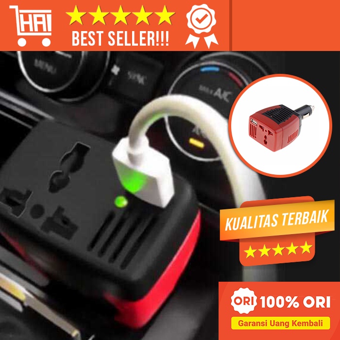 Jual ADAPTOR CONVERTER INVERTER CHARGER MOBIL DC KE AC POWER INVERTER ...