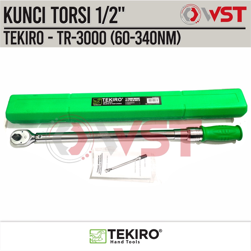 Jual Tekiro Kunci Torsi 1/2 Inch 60-340 Nm TR3000 / Tekiro Kunci Momen 1/2inch | Shopee Indonesia