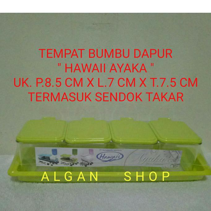 Jual Produk Terbaik - Tempat Bumbu Dapur 4 Box Hawaii Ayaka Kitchenware ...