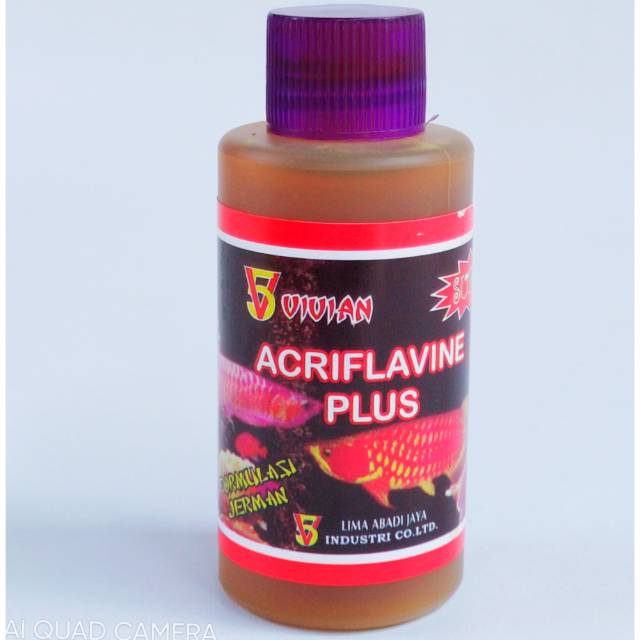 Jual VIVIAN ACRIFLAVINE PLUS 100ml Obat kuning Khusus Ikan Hias Dan ...