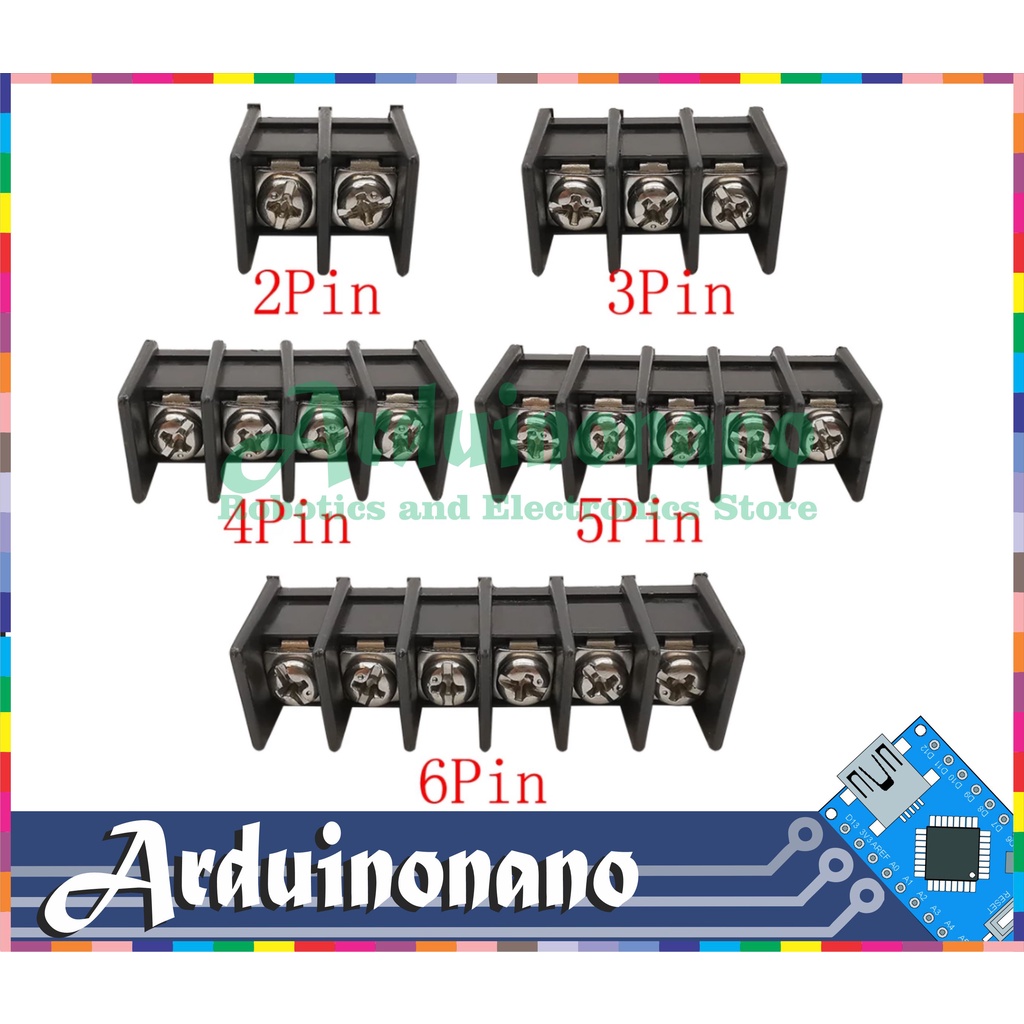 Jual Terminal Block Blok Hitam 2P PCB 2 P KF45 2 Pin KF 45 baut ...