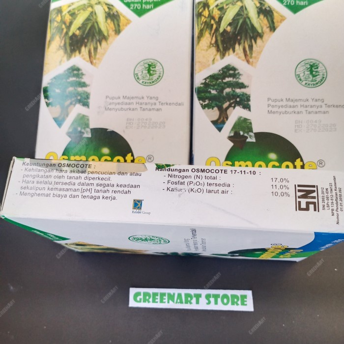 Jual DEKASTAR PLUS (OSMOCOTE ) 17-11-10 + TE @500 GRAM | Shopee Indonesia