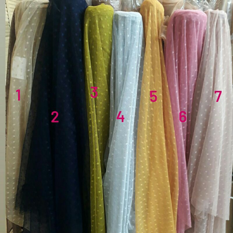 Jual Bahan tile polkadot/Tile dot/Kaain tile | Shopee Indonesia