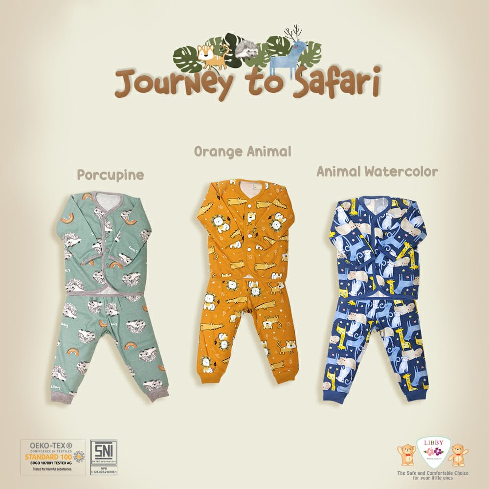 Jual LIBBY BABY - 3STEL JOURNEY SAFARI Setelan Panjang Kancing Depan ...