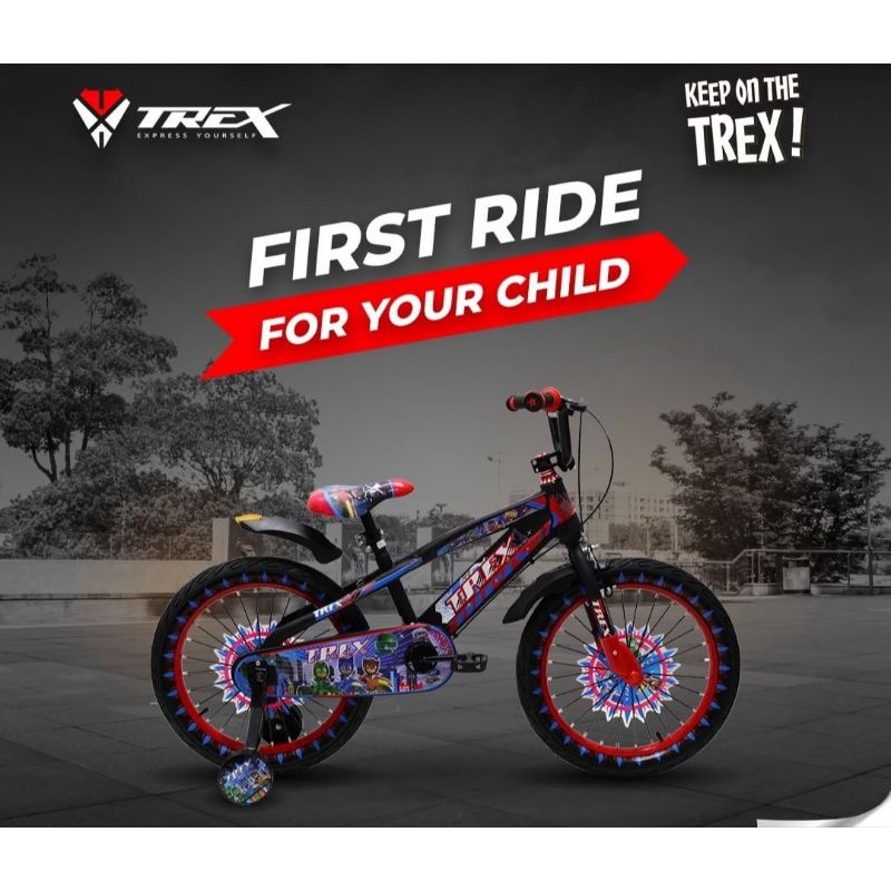 Jual SEPEDA ANAK BMX TREX ONYX BAN JUMBO 18 INCH | Shopee Indonesia