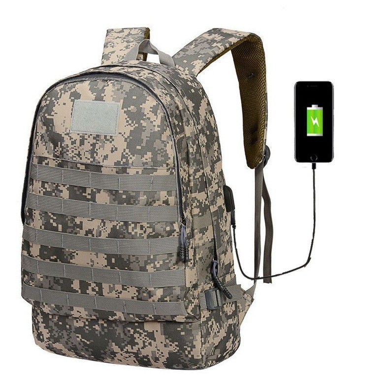 Jual Techdoo Tas Ransel Army Military Tactical Backpack USB Por BS001 ...