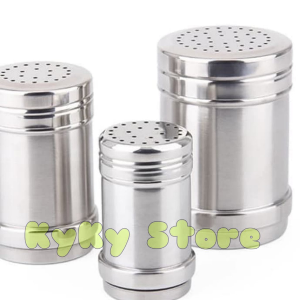 Jual Tempat Bumbu Garam Lada Merica - Salt Pepper Shaker Stainless ...
