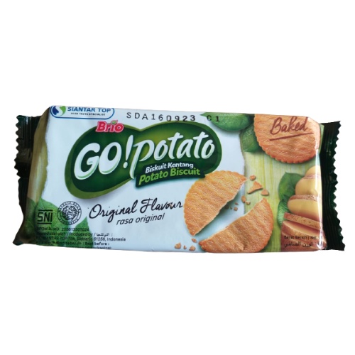 Jual Brio Go Potato Biskuit Kentang Rasa Original 60gr Renyah Enak ...