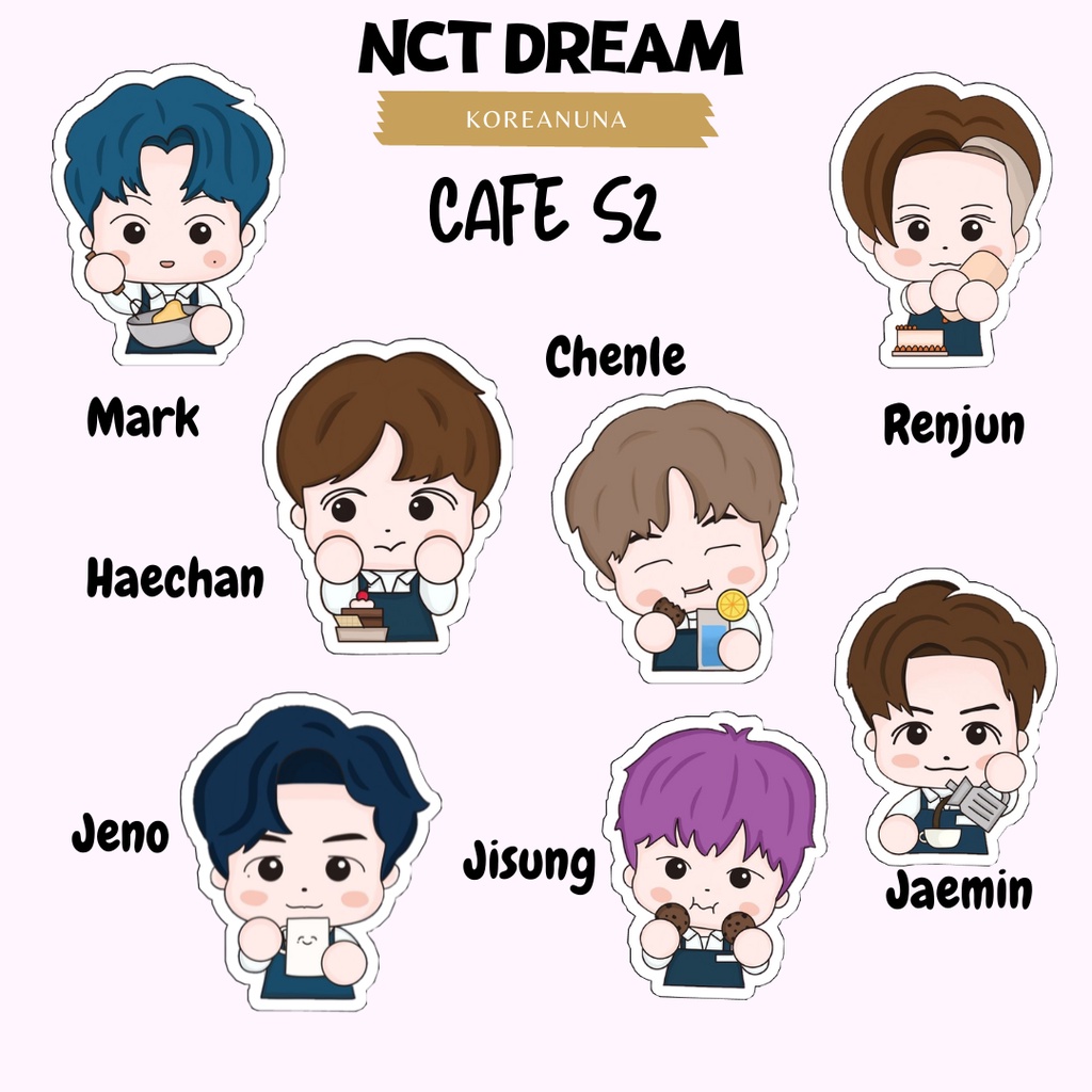 Jual Sticker Kpop Nct Dream Cafe Anime Kartun Lucu Chibi Aesthetic ...