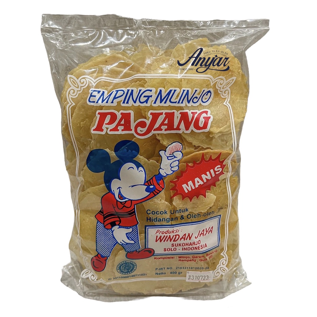 Jual Emping Mlinjo Mentah / Kerupuk / Camilan Snack Blinjo / Belinjo ...