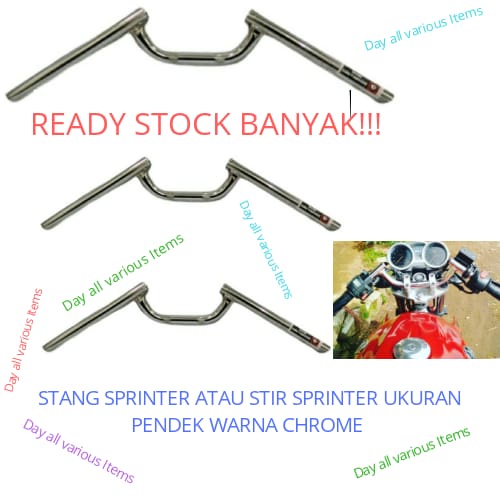 Jual STANG STIR SPRINTER UKURAN PENDEK WARNA CHROME MURAH, STANG ...