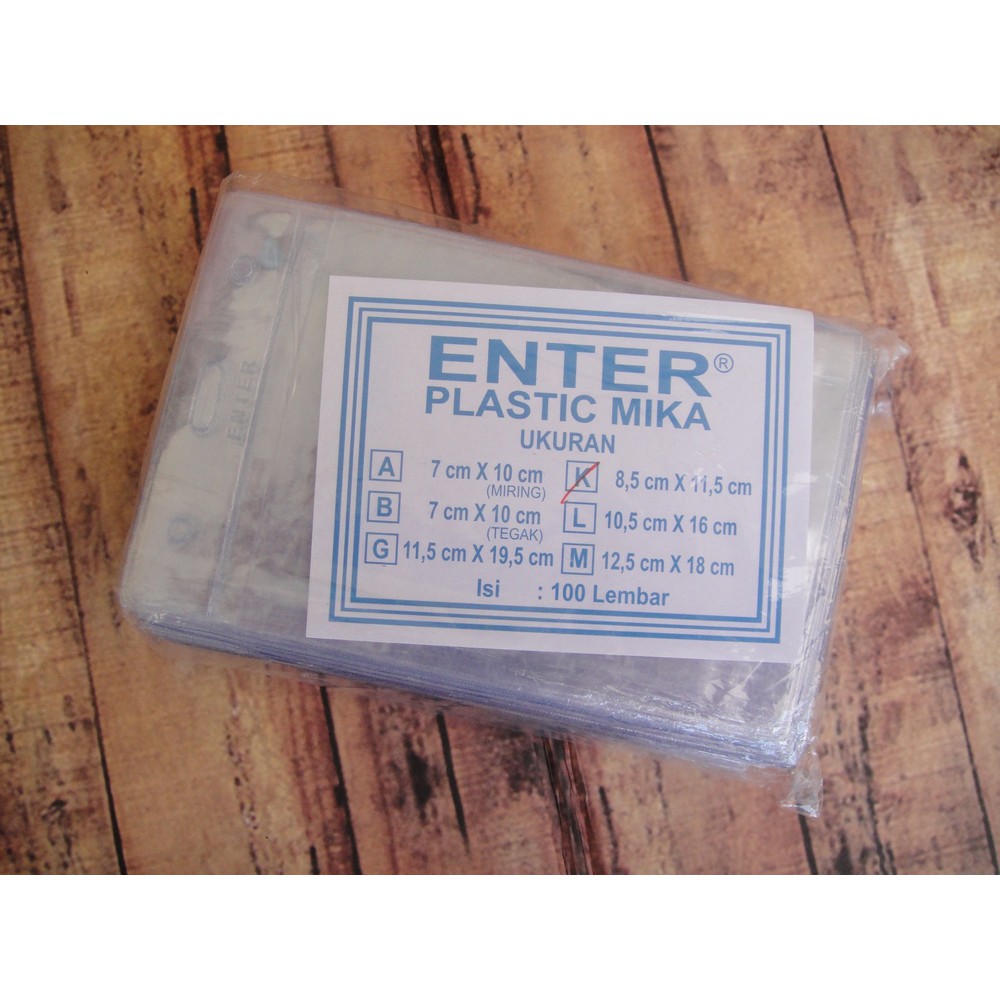 Jual 97 Lembar ID Card Mika / Plastik Nametag Enter 8,5 x 13,5cm dan ...