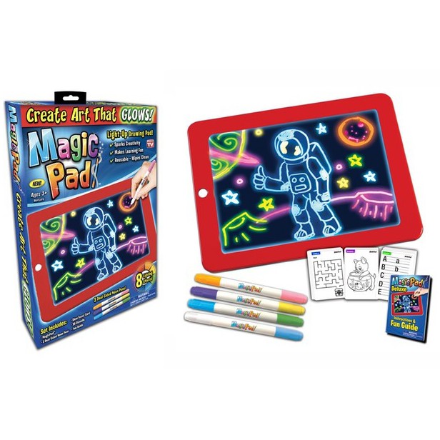 Jual Magic Pad - Buku Gambar Anak 3D Dengan Lampu LED / Magic Drawing ...