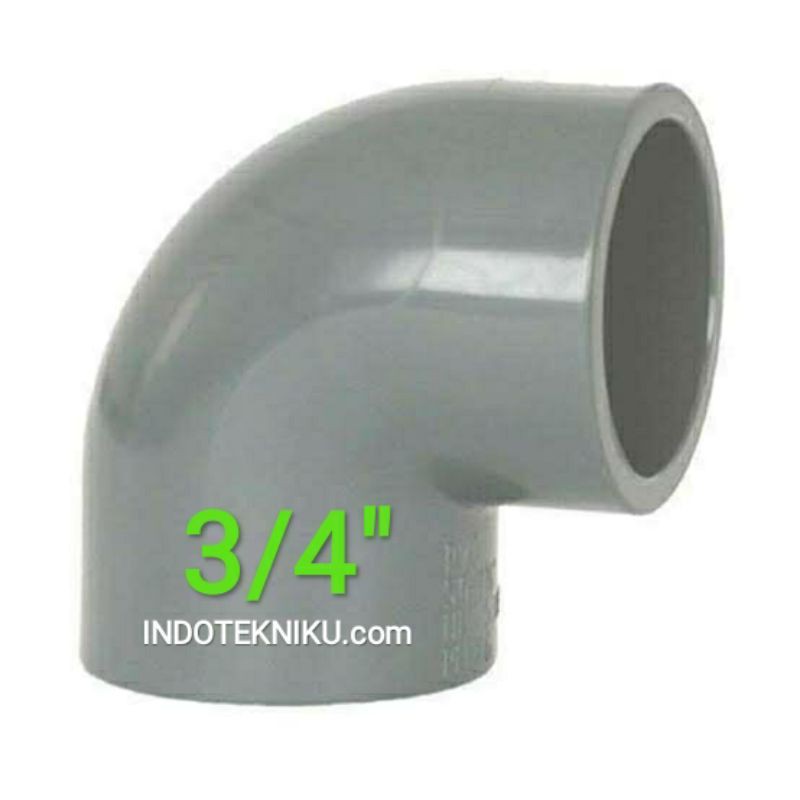 Jual Sambungan Pipa Pvc Knee L 3/4 dim | Shopee Indonesia