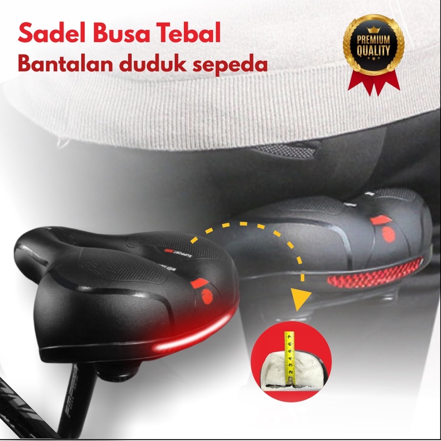 Jual [ANTIRIBET] Tempat Duduk Bantalan Sadel Sepeda Busa Empuk Tebal ...