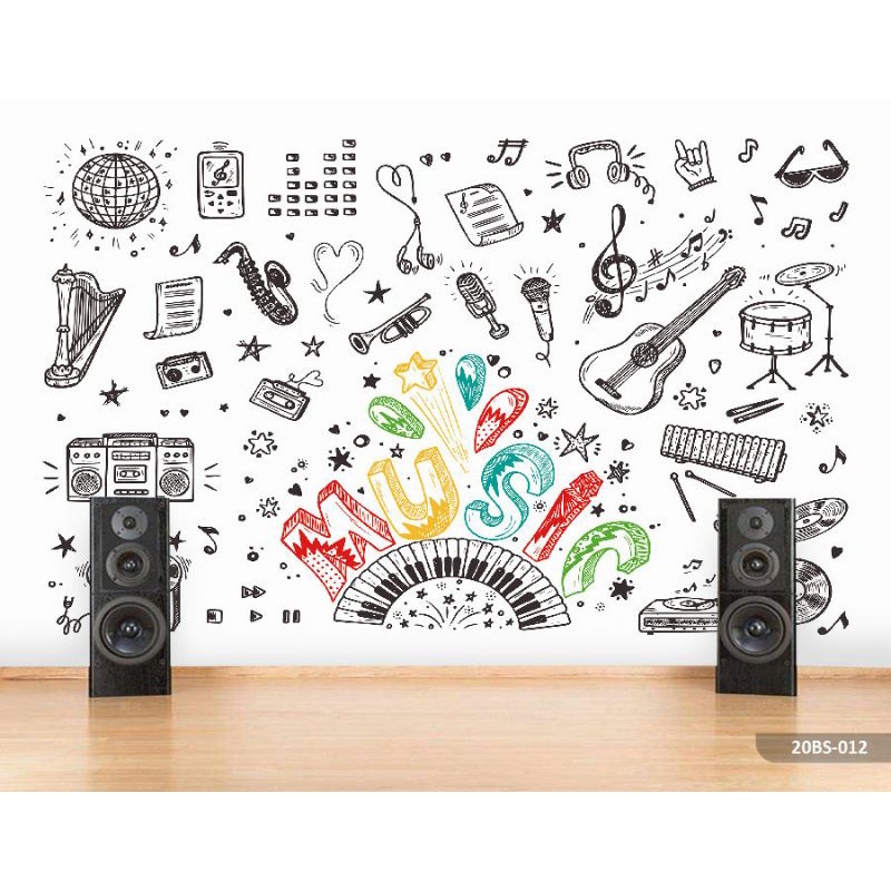 Jual Wallpaper Tema Musik Wallpaper Custom Tema Musik 3D Wallpaper ...